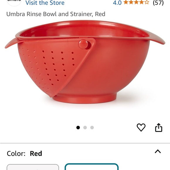 Umbra | Kitchen | Umbra Rinse Bowl And Strainer | Poshmark